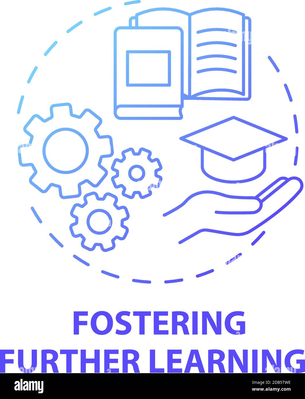 Fostering further learning concept icon Stock Vector Image & Art - Alamy