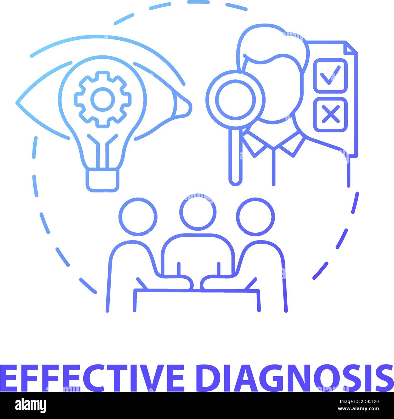 Effective diagnosis concept icon Stock Vector Image & Art - Alamy