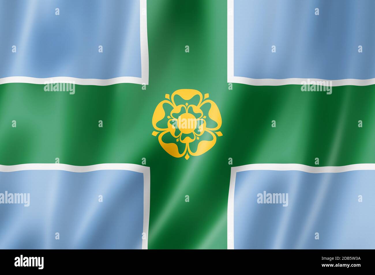 Derbyshire county flag hi-res stock photography and images - Alamy