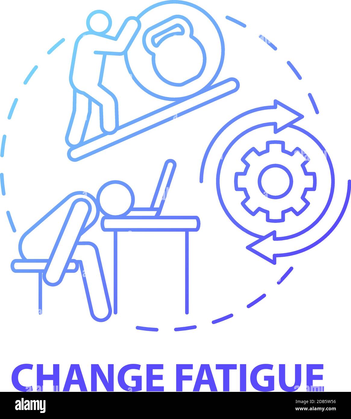 Change fatigue concept icon Stock Vector Image & Art - Alamy