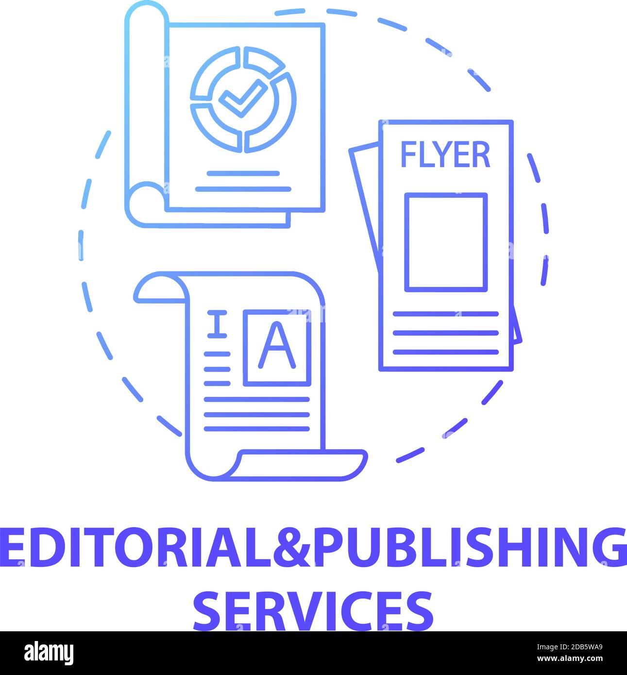 Editorial and publishing services concept icon Stock Vector Image & Art ...