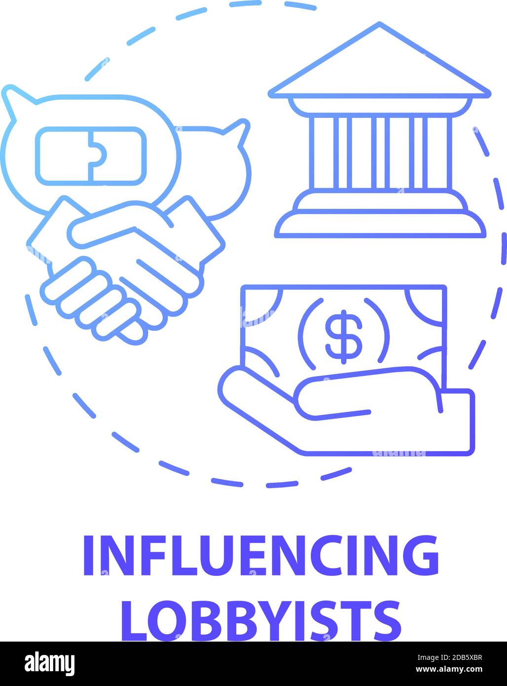Influencing lobbyists concept icon Stock Vector Image & Art - Alamy