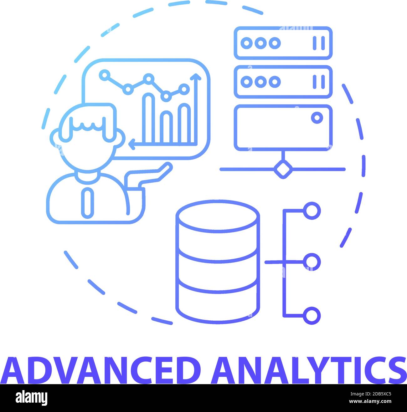 Advanced analytics concept icon Stock Vector Image & Art - Alamy