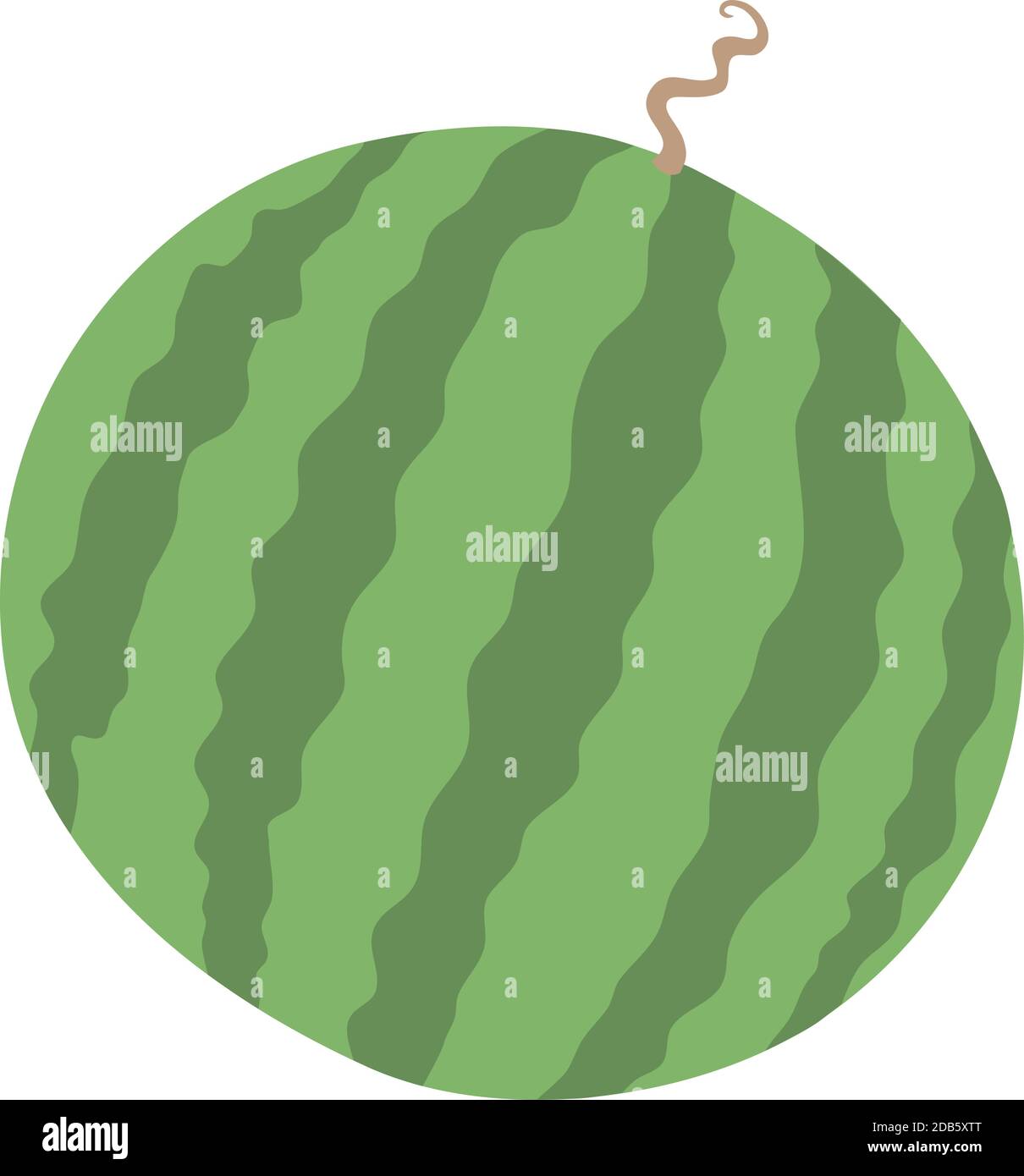 Farm whole watermelon icon, cartoon and flat style Stock Vector Image ...