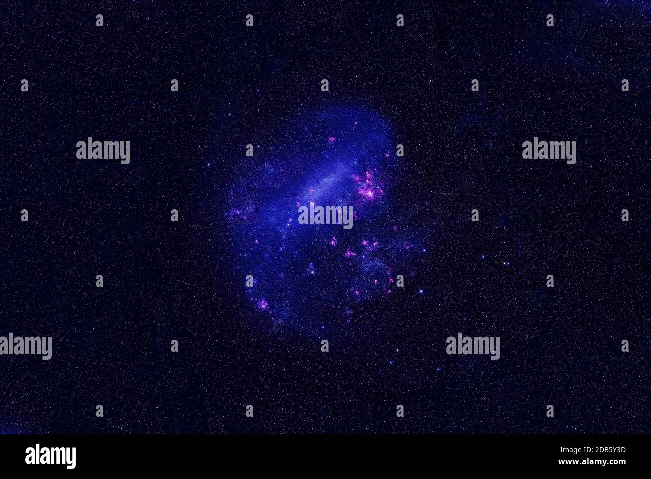 Blue galaxy in deep space. Elements of this image furnished by NASA ...
