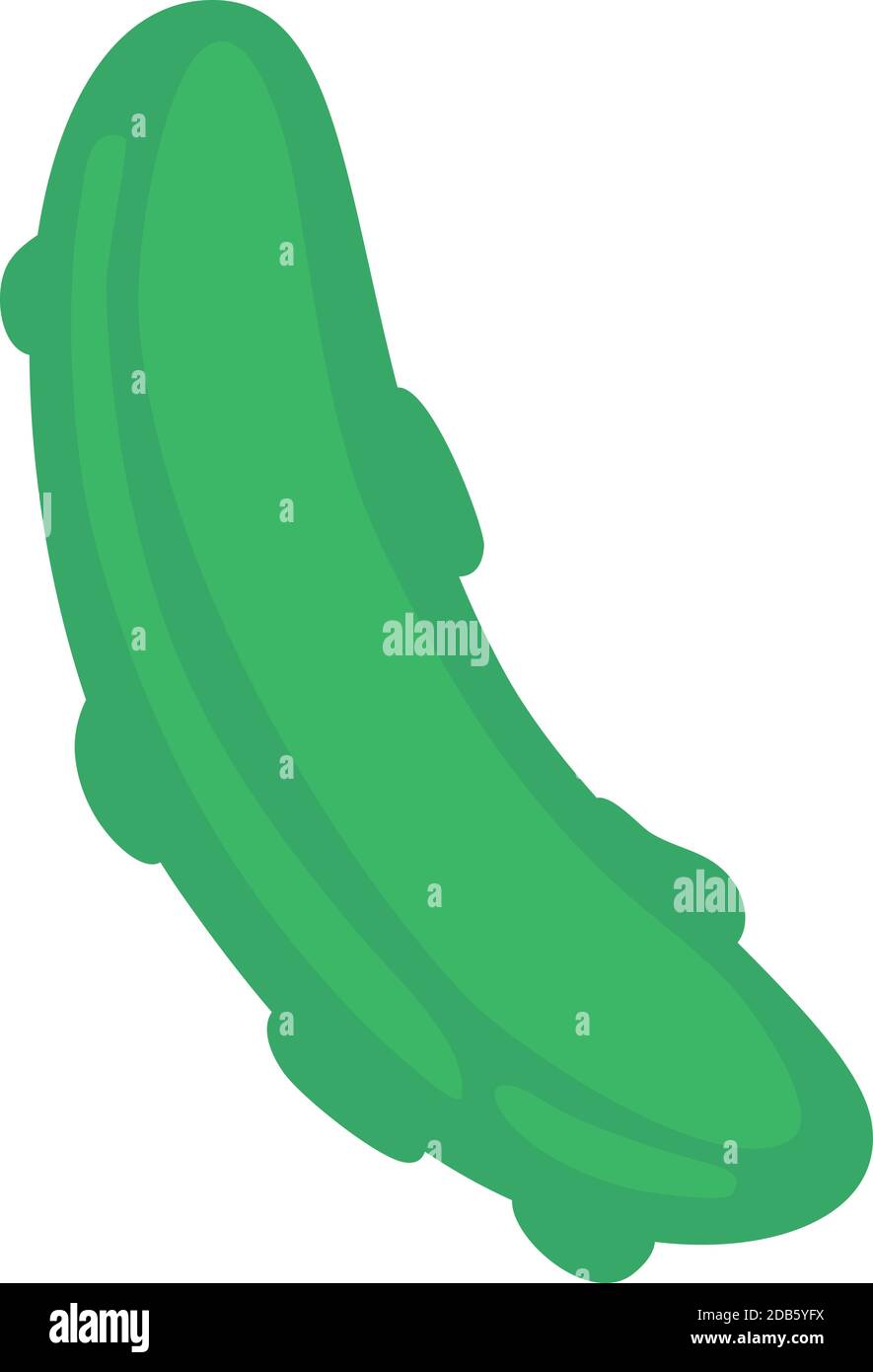 Fresh eco farm cucumber icon, cartoon and flat style Stock Vector Image ...