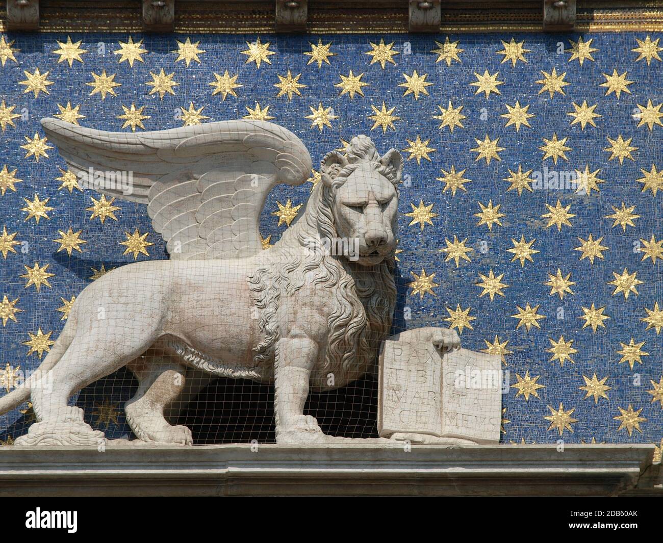 Winged Lion of St. Mark on the Clock Tower, venice. Winged Lion of St ...