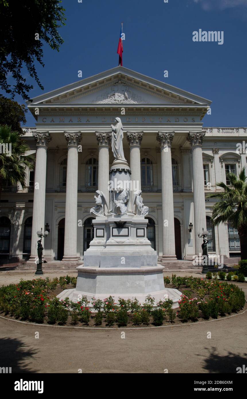 National Congress building. Santiago de Chile. Chile Stock Photo - Alamy