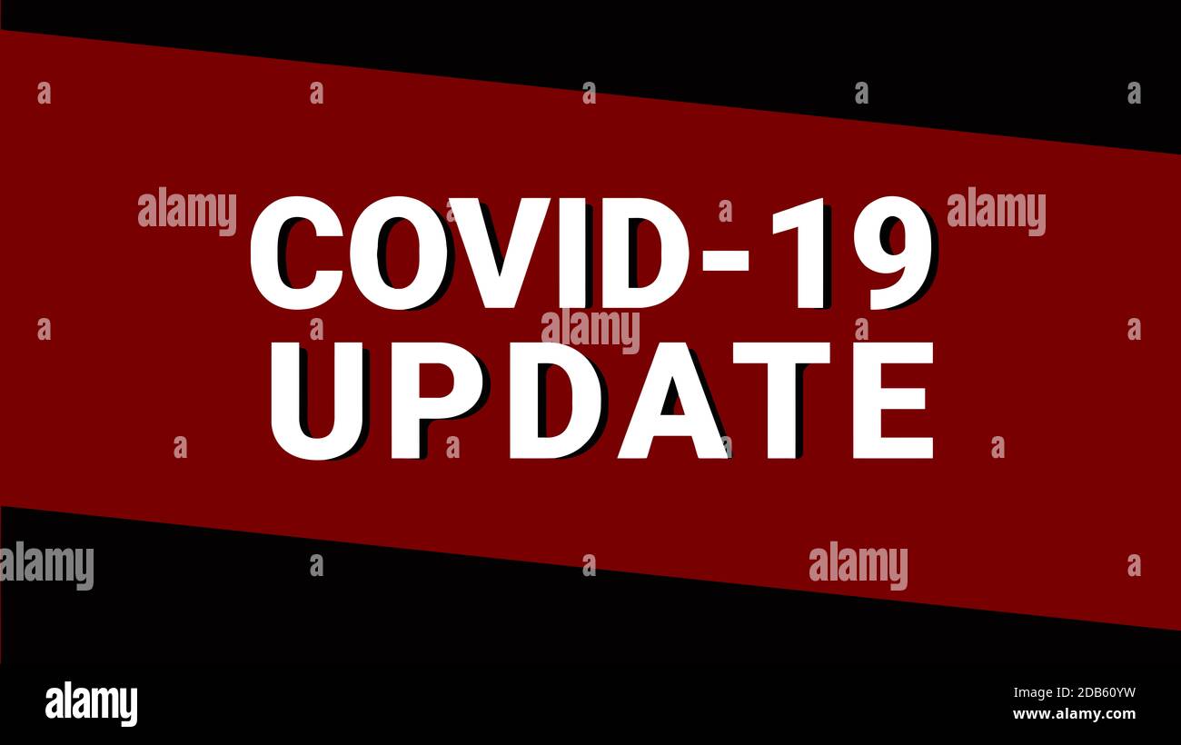 covid 19 coronavirus infection text white update illustration Stock ...