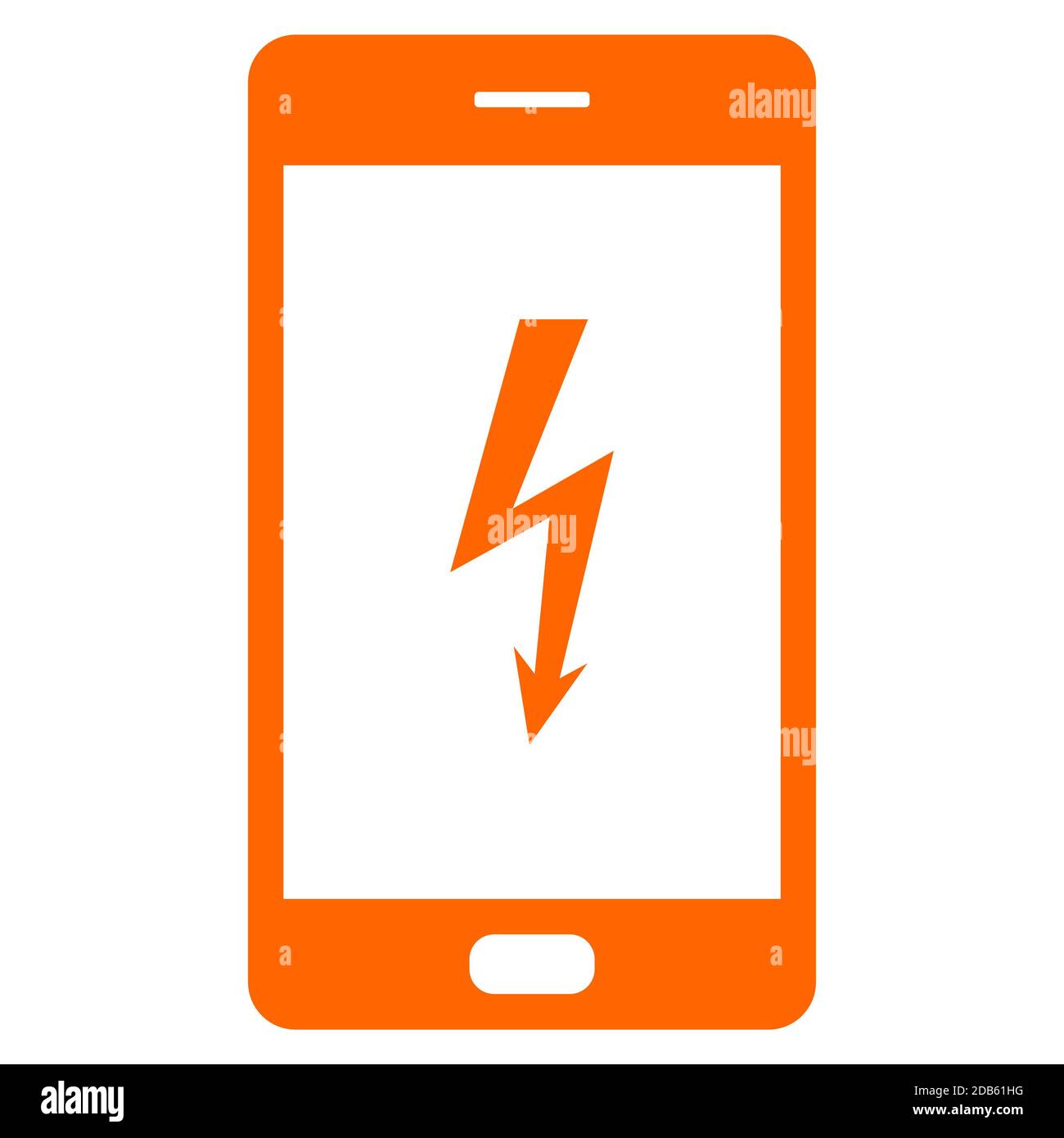 Lightning and smartphone Stock Photo - Alamy