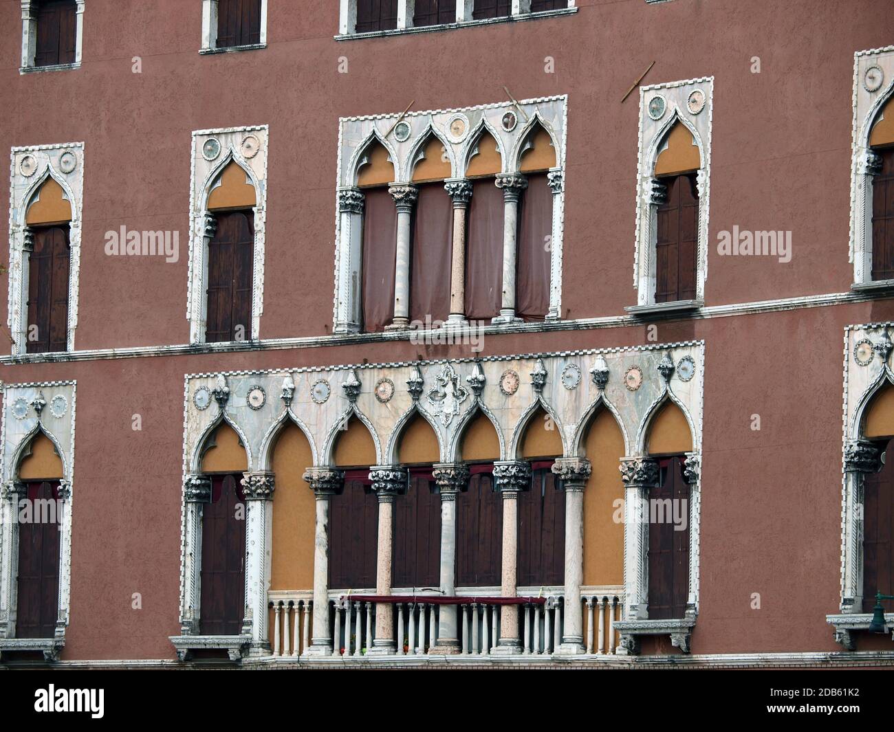 Windows creating a unique atmosphere of Venice Stock Photo - Alamy
