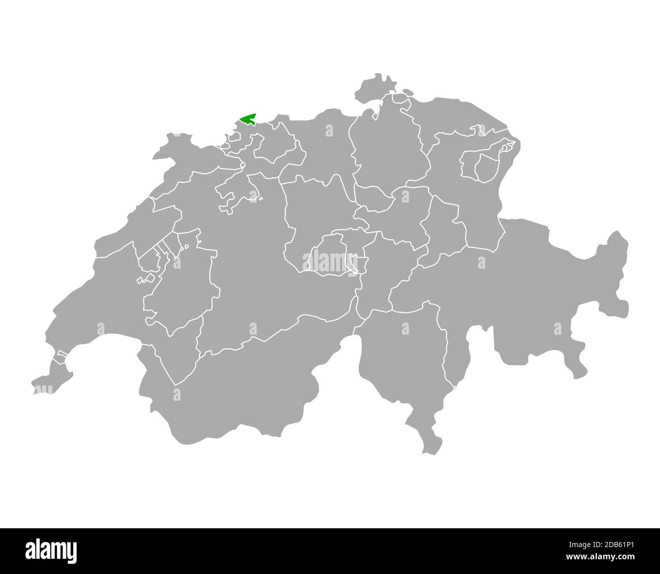 Map of Basel-City in Switzerland Stock Photo - Alamy