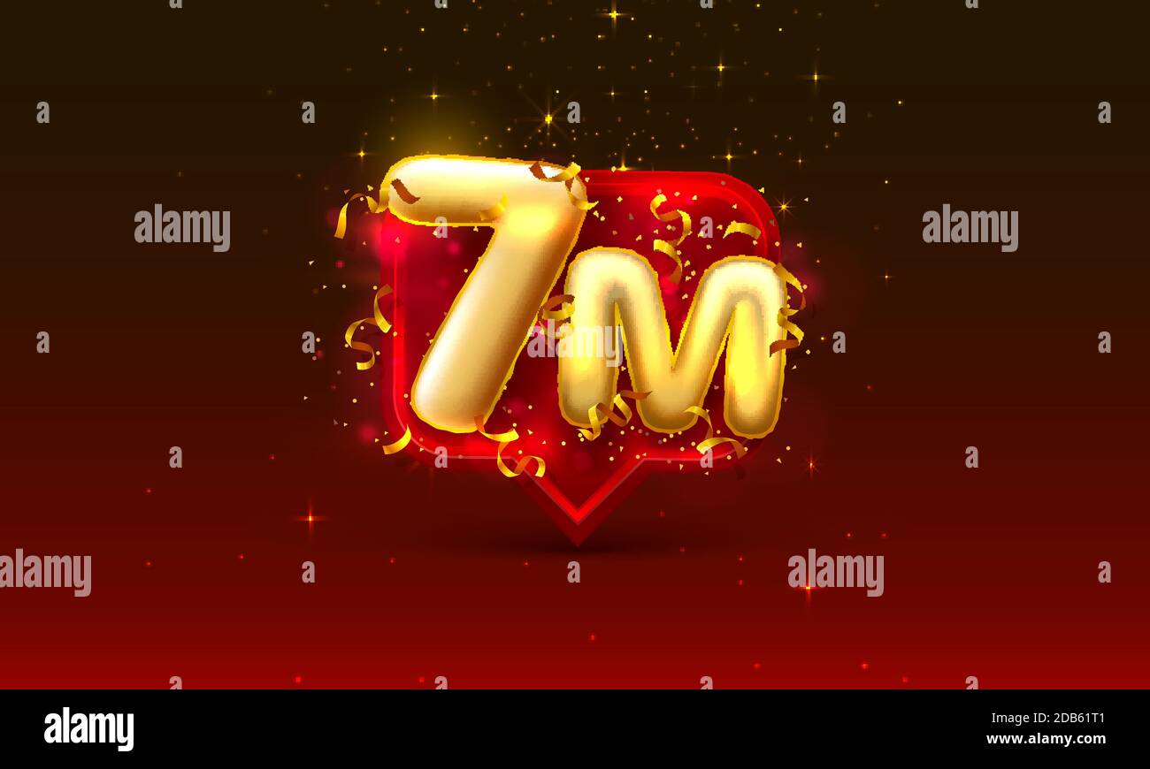 Thank you followers peoples, 7m online social group, happy banner ...