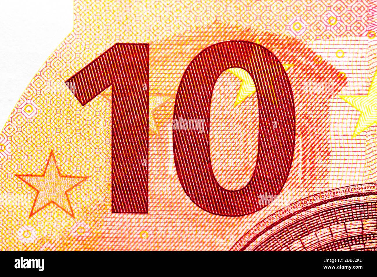 the front side of the obverse of the European Euro cash, the ...