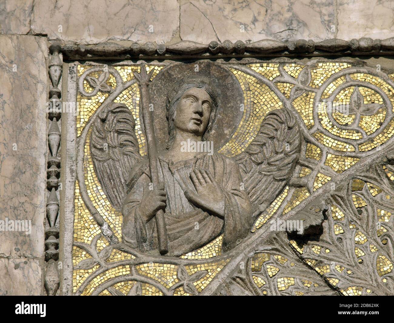 Venice - The basilica St Mark's.The portal of St. Alipio Stock Photo ...