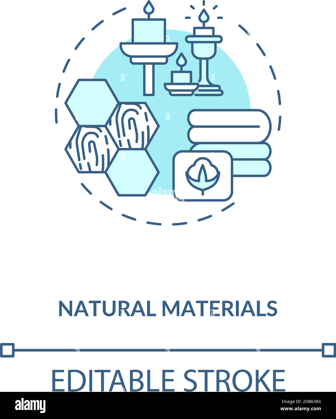 Natural materials blue concept icon Stock Vector Image & Art - Alamy