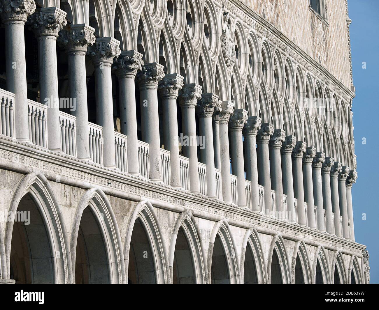 Venice - tracery from the Doge's Palace, one of venice symbol Stock ...