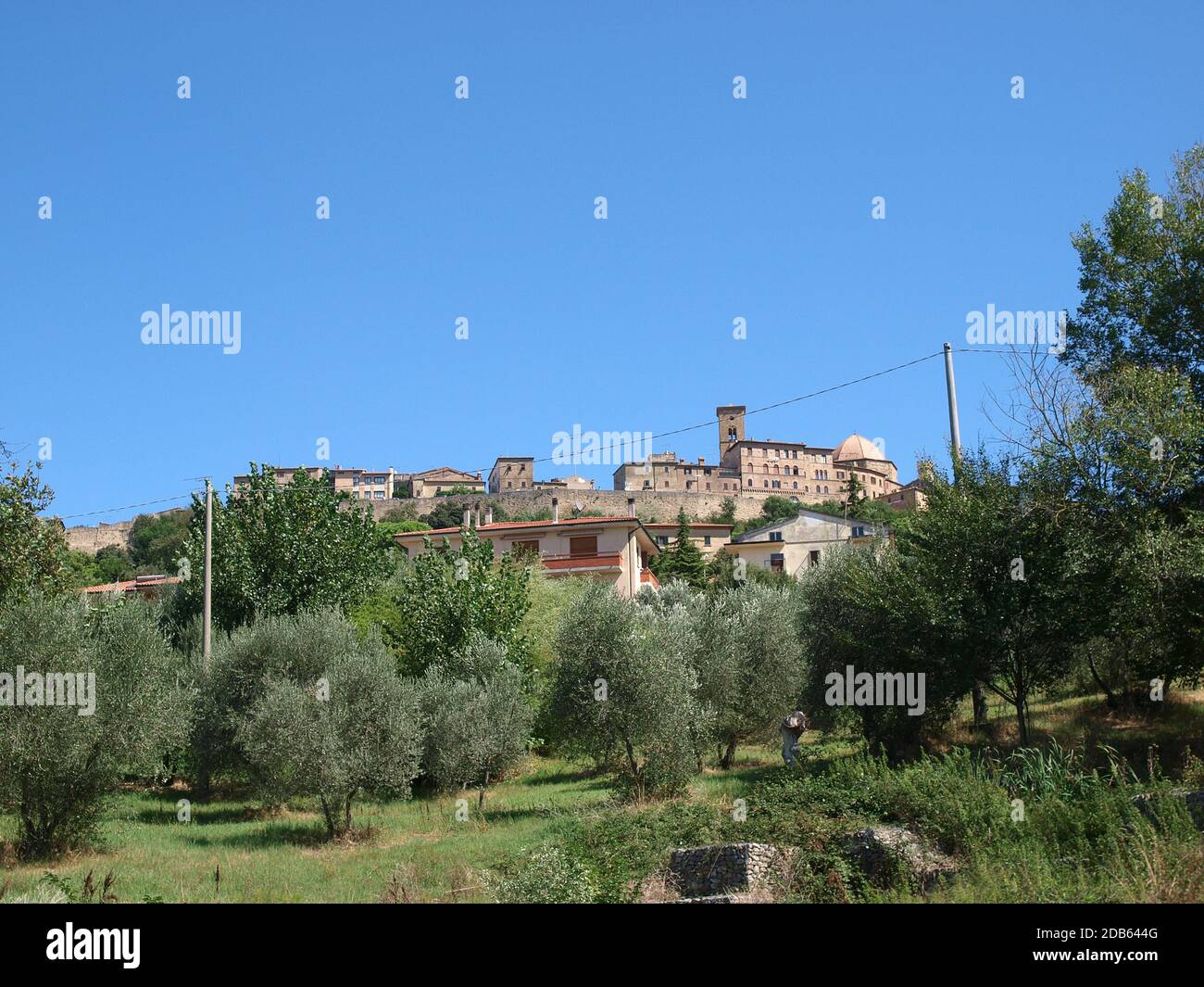 View of medieval city of Volterra Tuscany Italy Stock Photo - Alamy