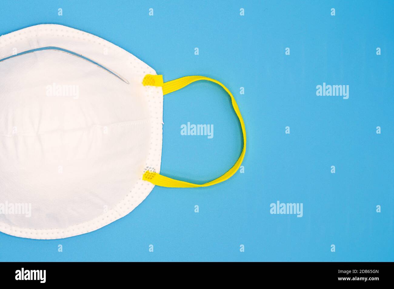 Protective disposable medical mask against coronavirus, flu or ...