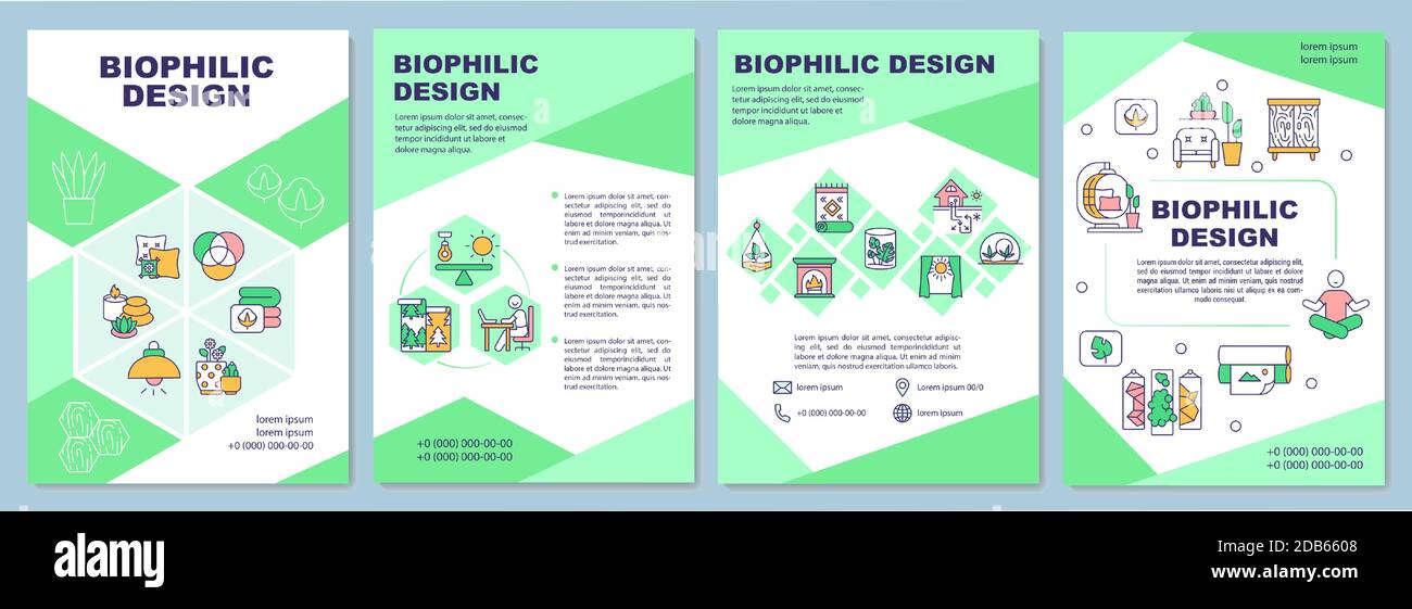 Biophilic design brochure template Stock Vector Image & Art - Alamy