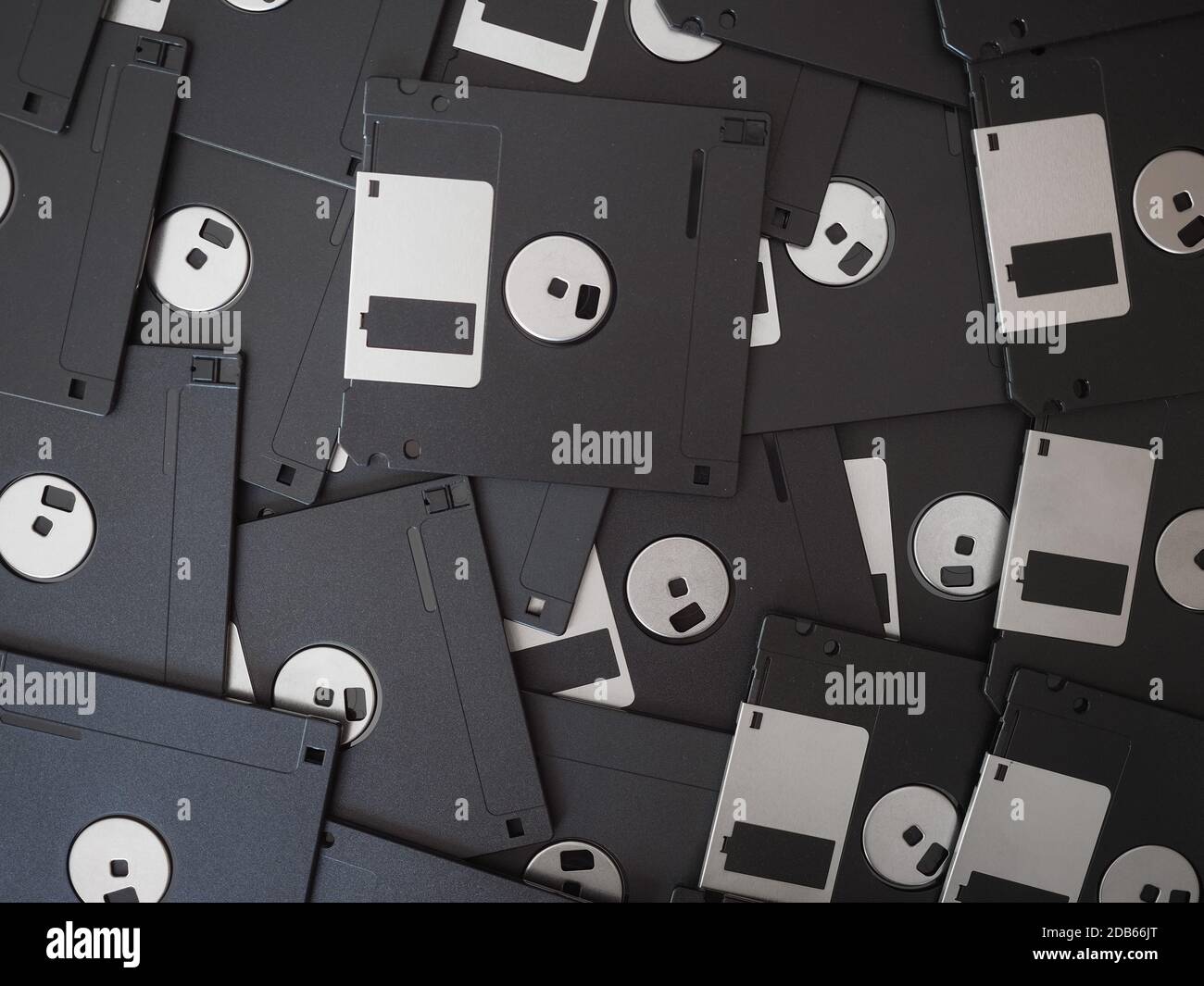 many magnetic diskettes for personal computer data storage Stock Photo ...