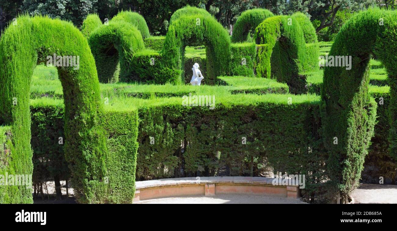 Labyrinth park horta barcelona catalonia hi-res stock photography and ...