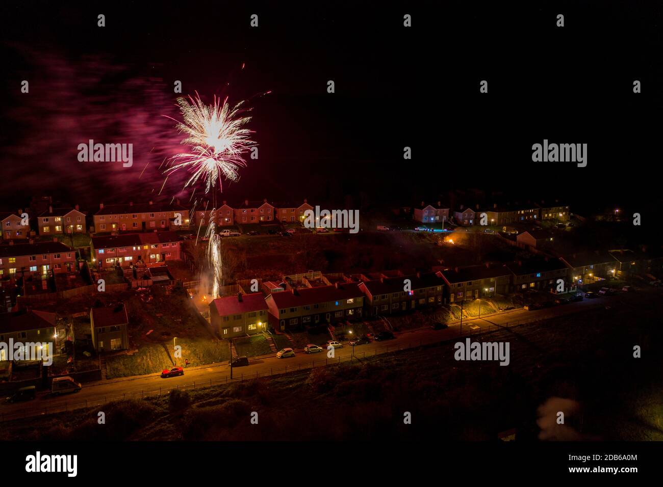 Aerial firework explosion hi-res stock photography and images - Alamy