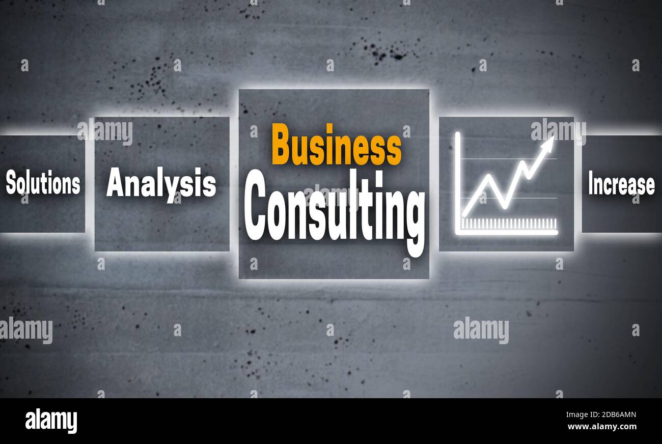 Business consulting touchscreen concept background Stock Photo - Alamy