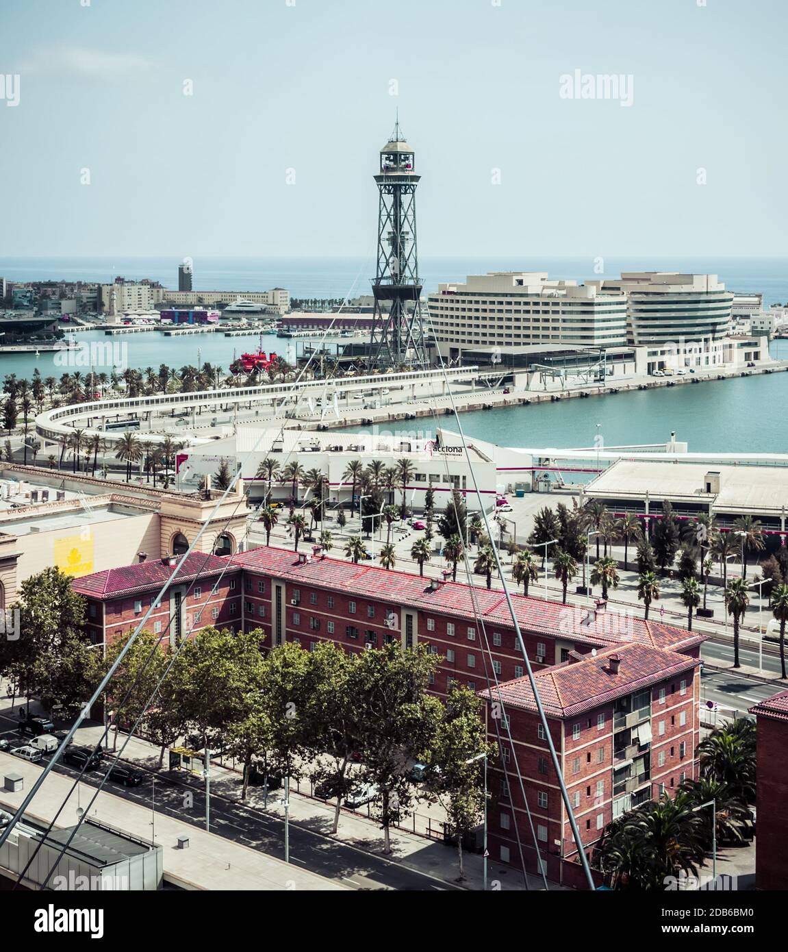 architectures in Barcelona, Spain. Vintage retro style Stock Photo - Alamy