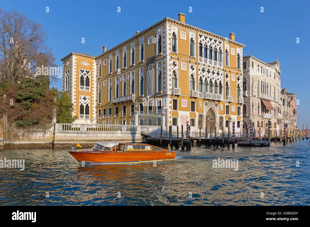 Venice, Italy - January 11, 2017: Palace Cavalli Franchetti Academia ...