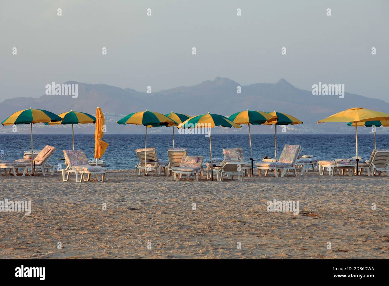Greece. Kos island. Tigaki beach Stock Photo - Alamy