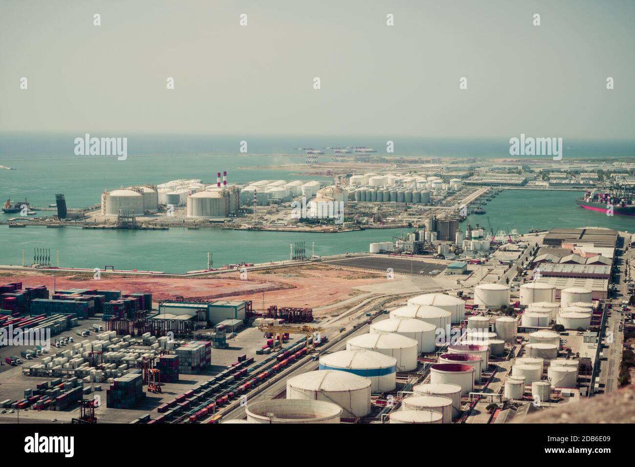 Terminal crane cargo container to container ship international terminal ...
