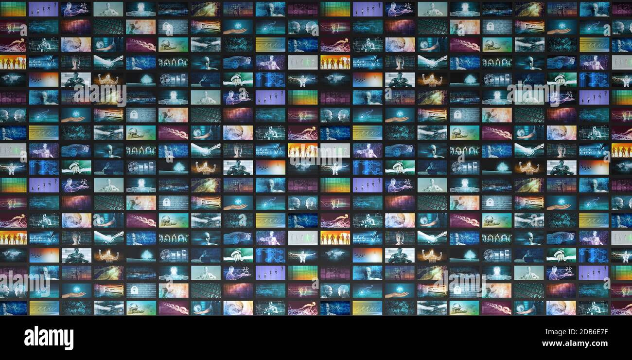 Digital Marketing and Internet Media Technology Platform Stock Photo ...