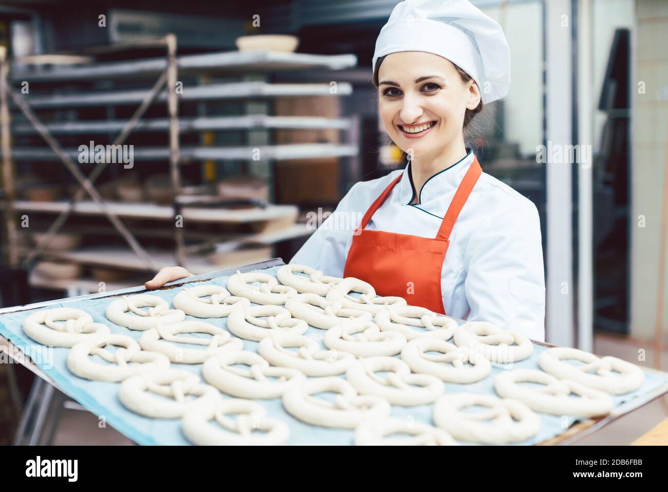 Woman proud of making bread hi-res stock photography and images - Alamy