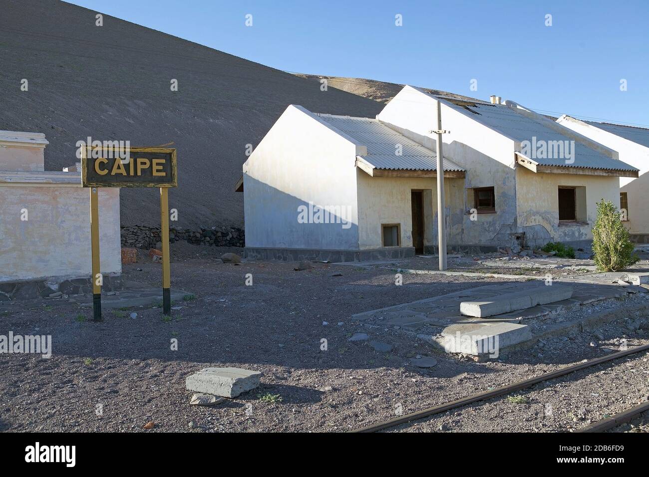 The old Caipe station in Salta Province in northwestern Argentina. The ...