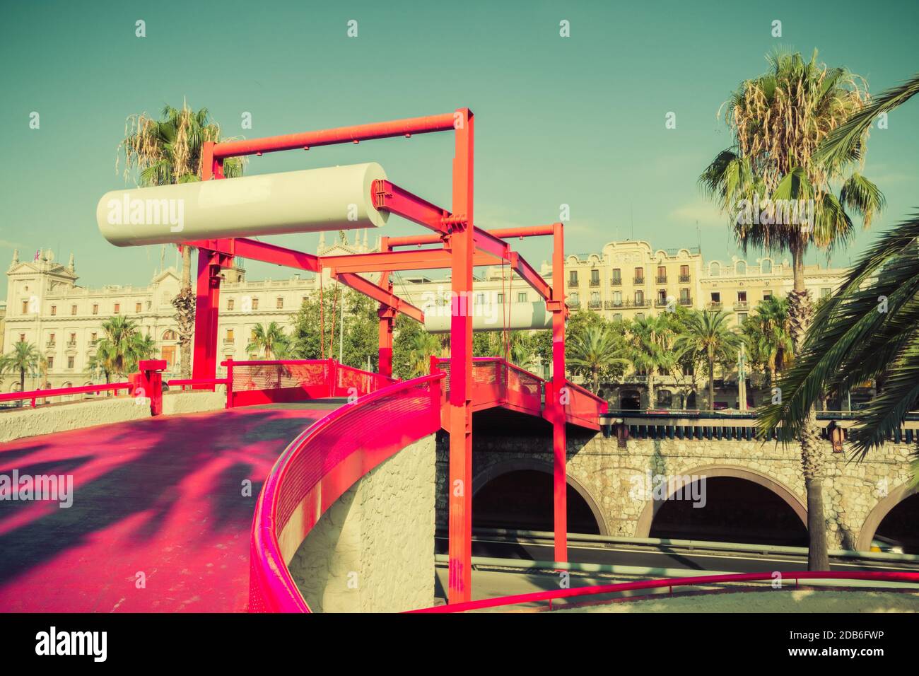 Steel bridge barcelona hi-res stock photography and images - Alamy