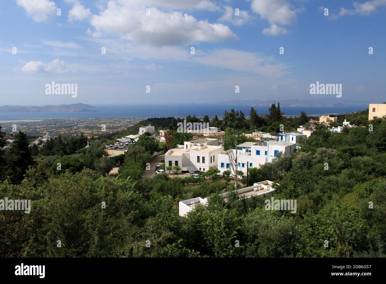 Typical Greek Village. Zia, Kos Island, Greece Stock Photo - Alamy
