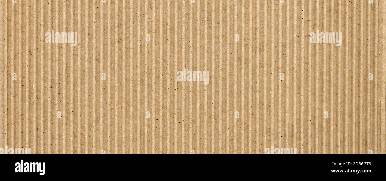 wide A brown corrugated cardboard useful as a background Stock Photo ...