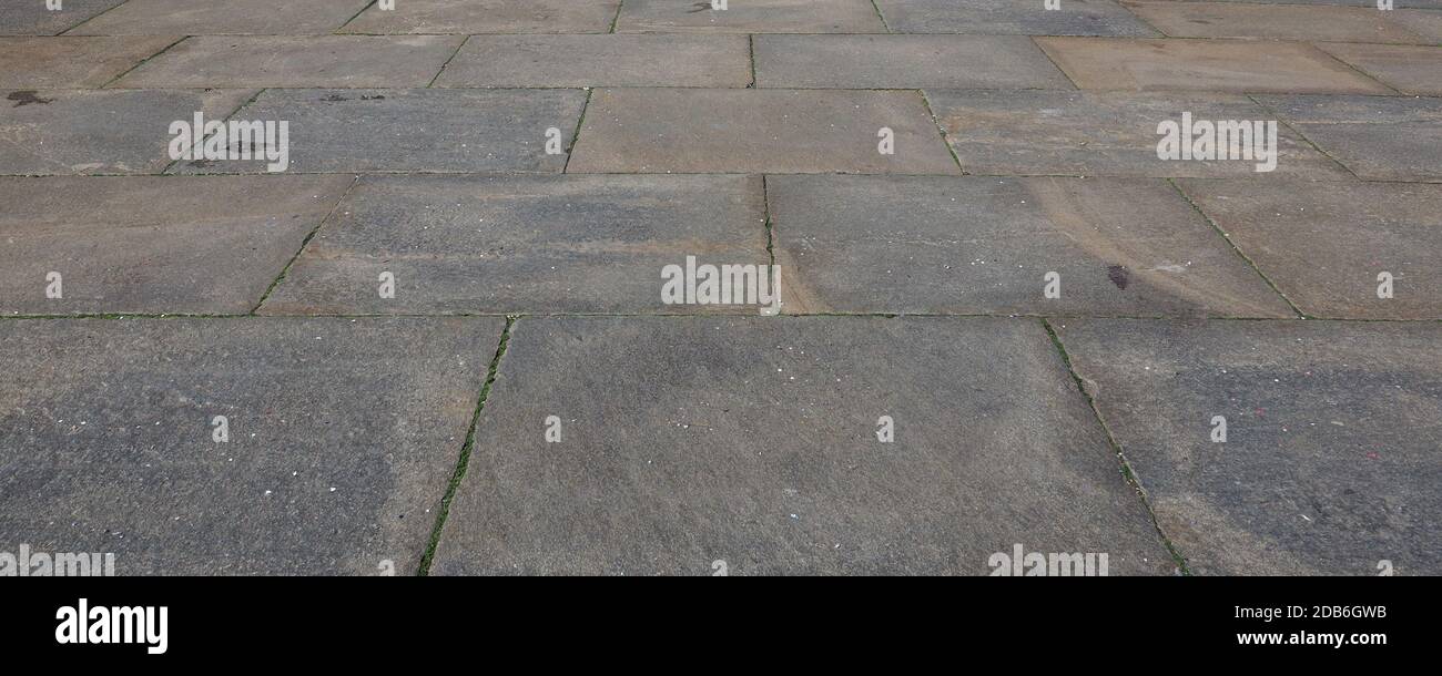 wide Perspective view of stone floor texture useful as a background ...