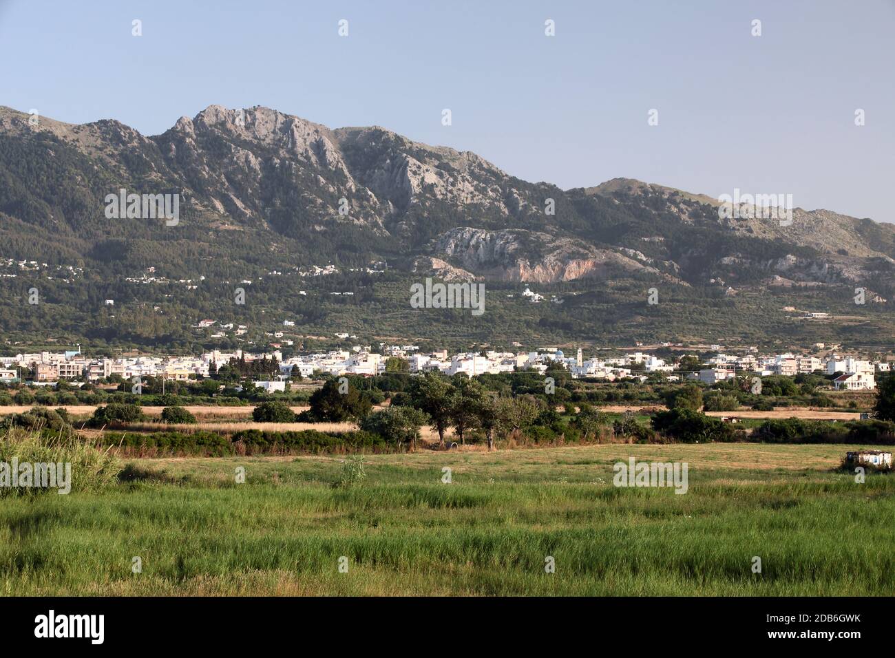 Typical Greek Village. Zia, Kos Island, Greece Stock Photo - Alamy