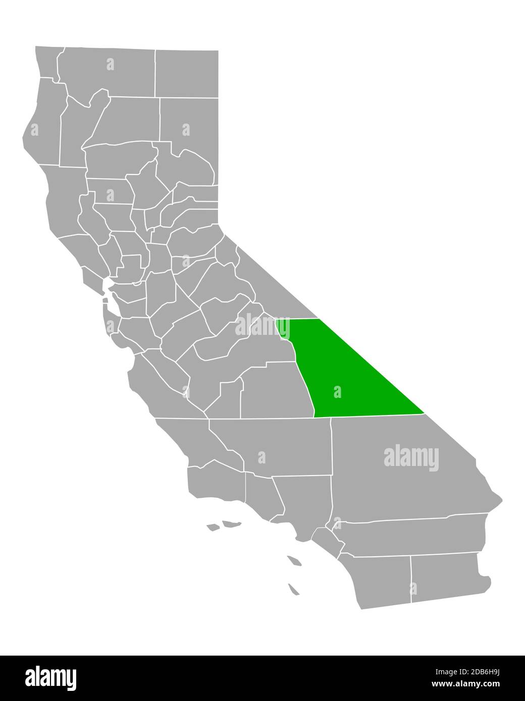 Inyo county map hi-res stock photography and images - Alamy