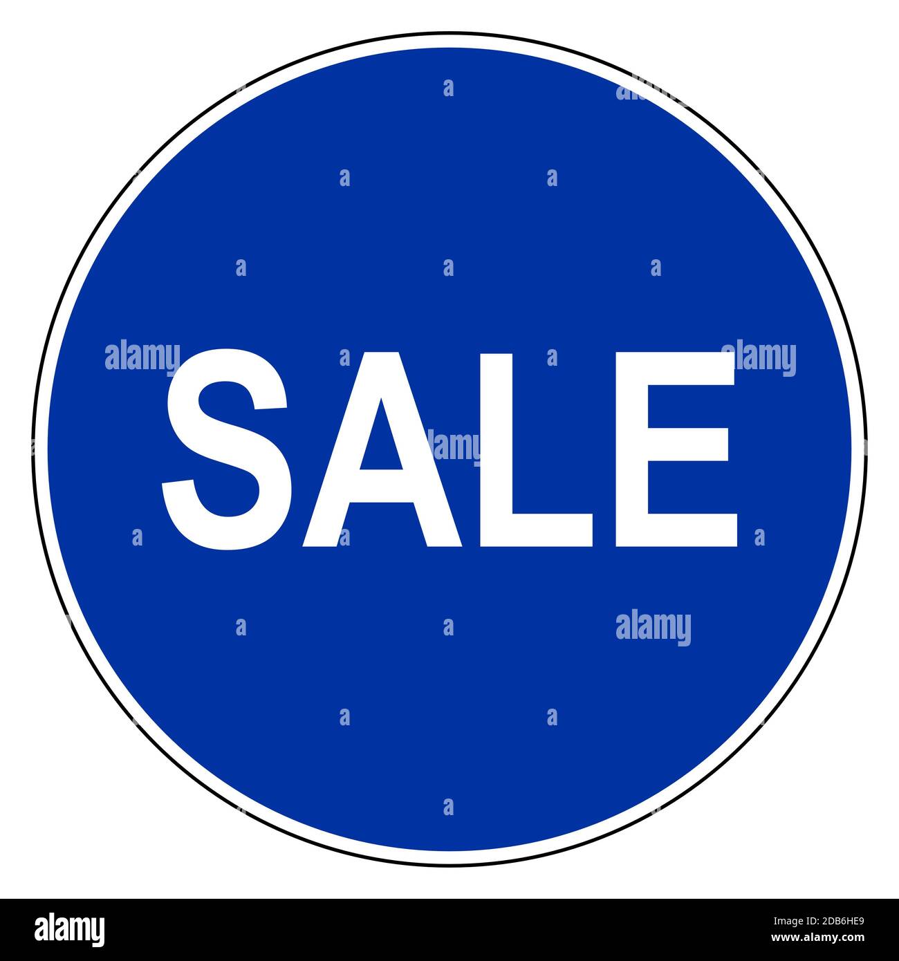 Sale and blue sign Stock Photo - Alamy