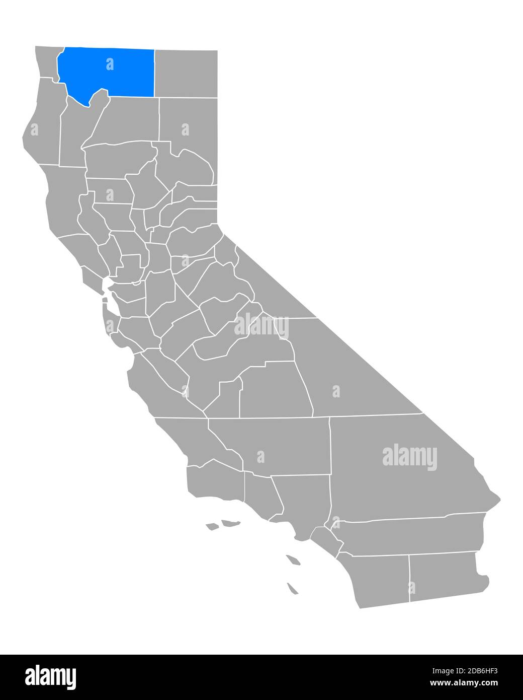 Siskiyou county map hi-res stock photography and images - Alamy