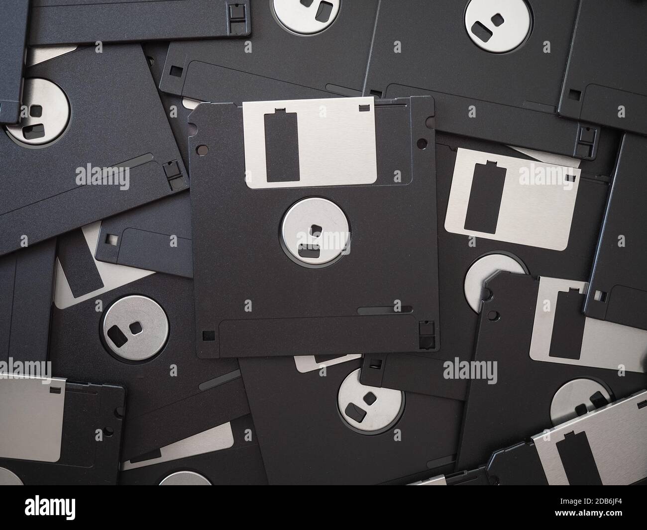 many magnetic diskettes for personal computer data storage Stock Photo ...