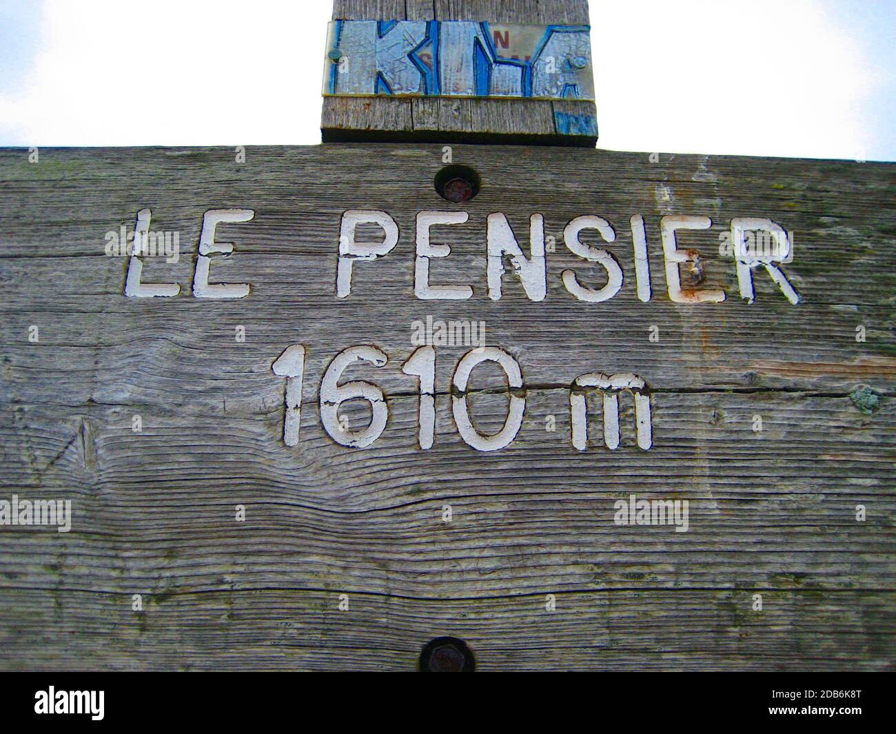 Le Pensier signage Stock Photo - Alamy