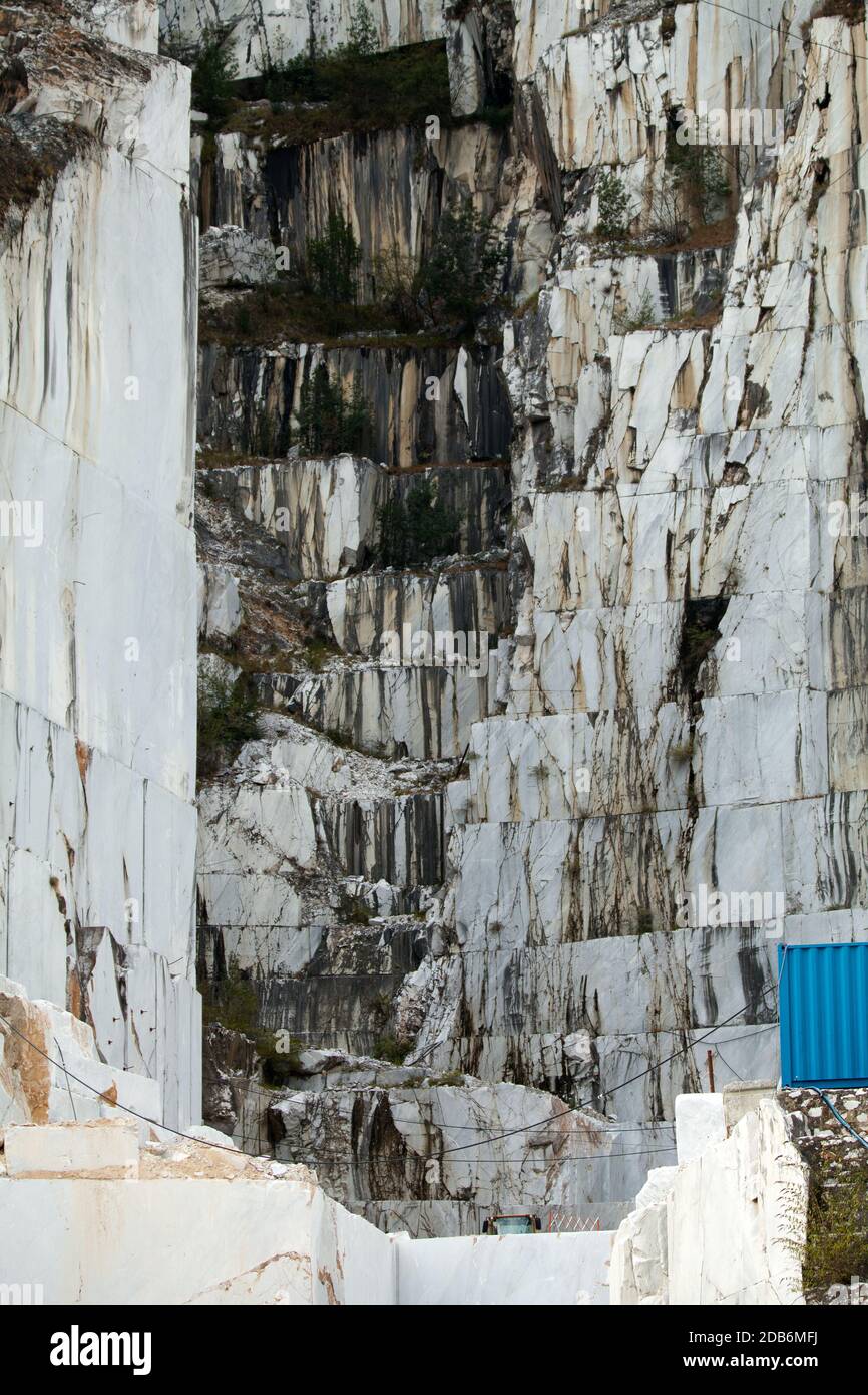 The Marble Quarries - Apuan Alps , Carrara, Tuscany, Italy Stock Photo ...
