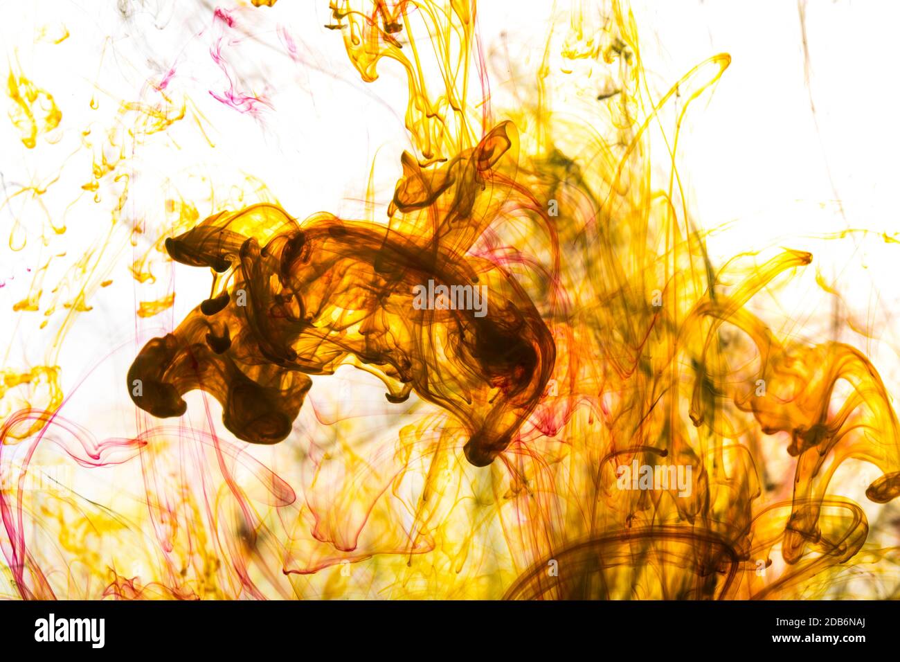 Acrylic colors and ink in water. Abstract background Stock Photo - Alamy