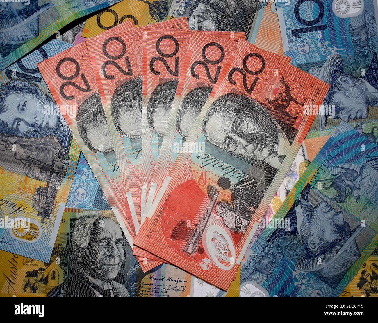 Australian currency twenty dollar banknote hi-res stock photography and ...