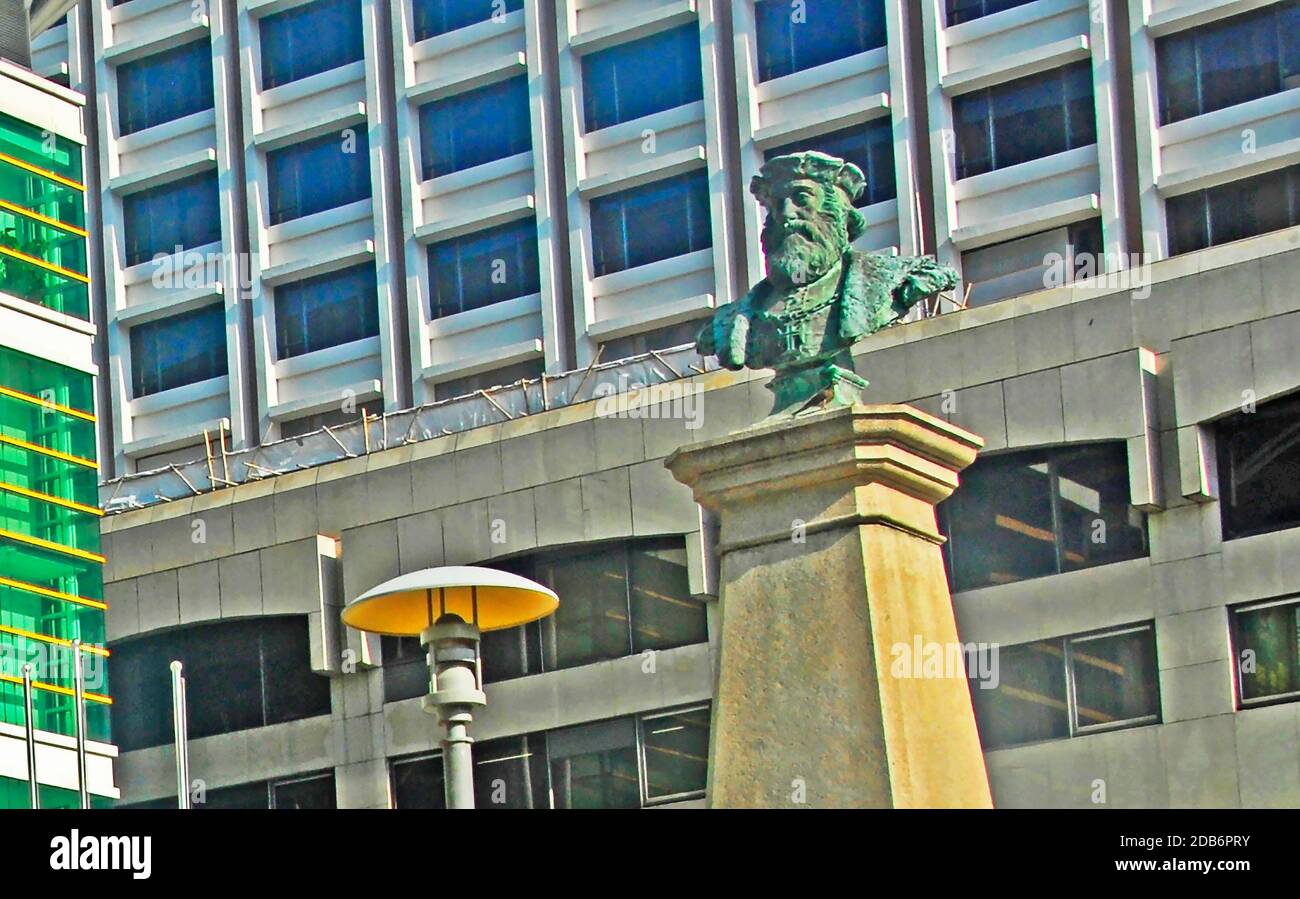 Vasco De Gama statue,, Macau Stock Photo - Alamy
