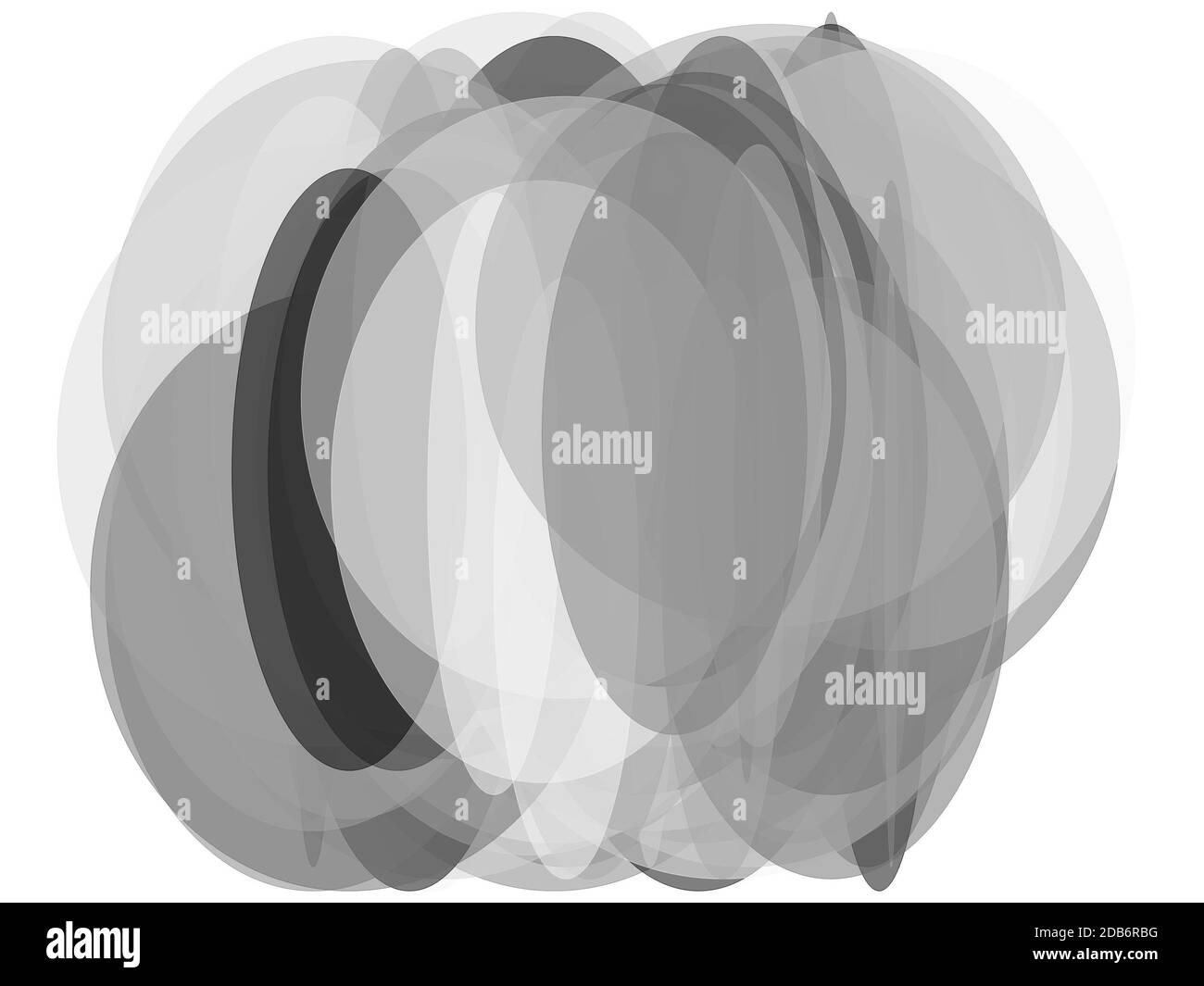 Abstract minimalist grey illustration with ellipses and white ...